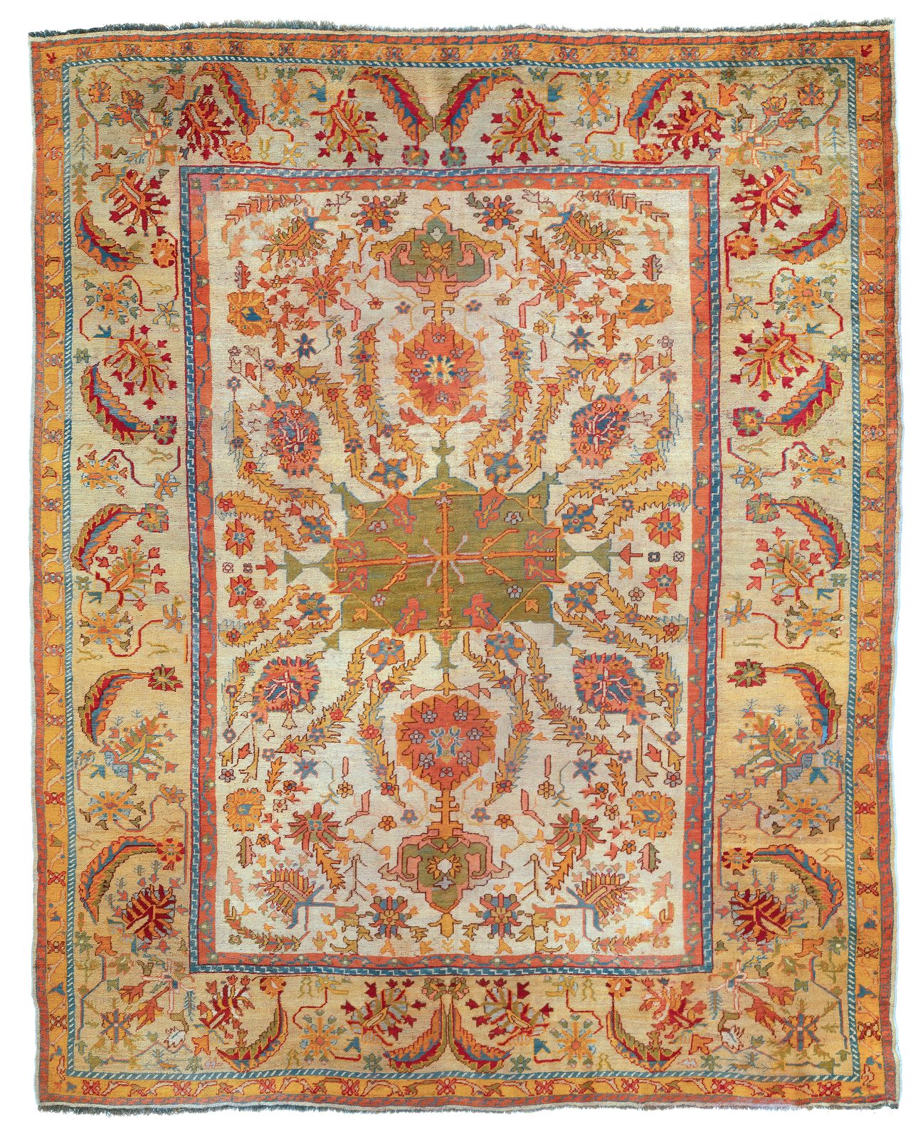 Antique Ushak carpet - Farnham Antique Carpets